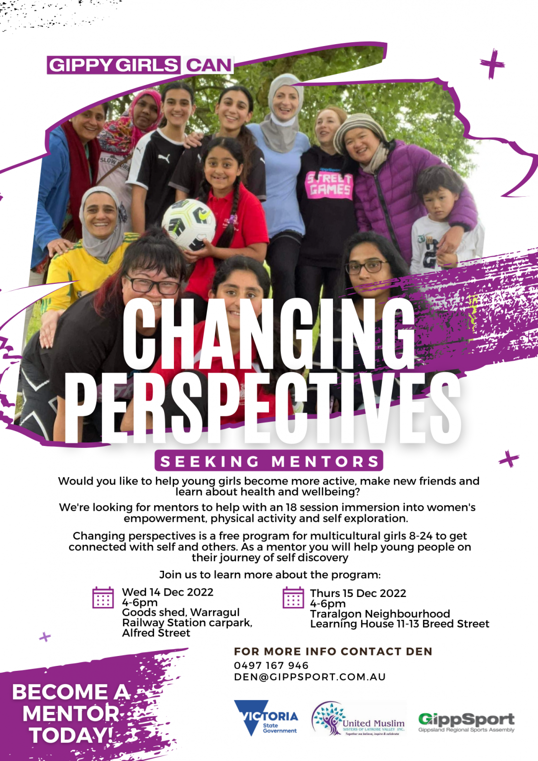 Become a Changing Perspectives Mentor – Gippy Girls Can